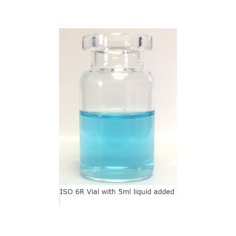 6ml Clear ISO 6R Serum Vial, 22x40mm, USP Type 1, Tray of 247